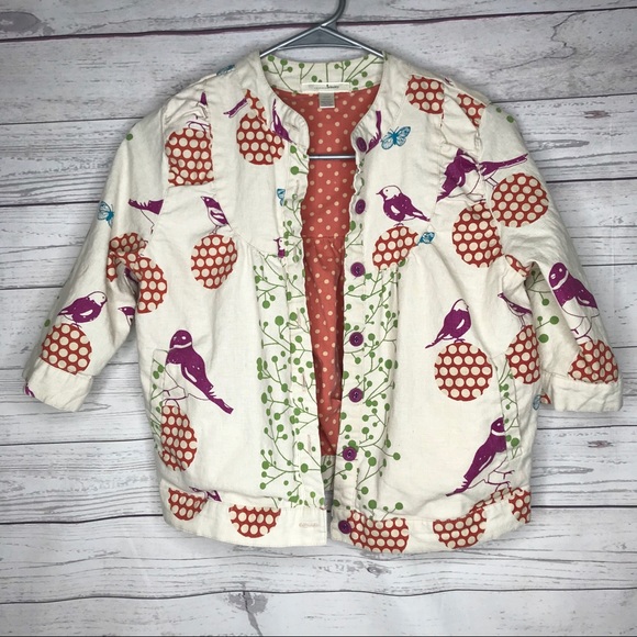 Trinity | Jackets & Coats | Trinity Linen Bird Print 34 Sleeve Blazer ...